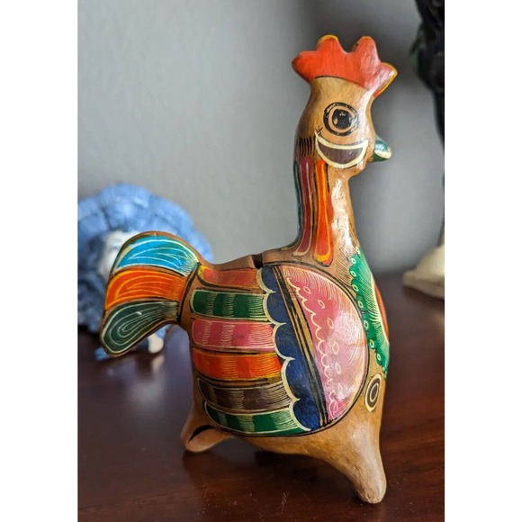 Tonala | Art | Vintage Tonala Turkey Chicken Coin Bank Mexico Folk Art ...